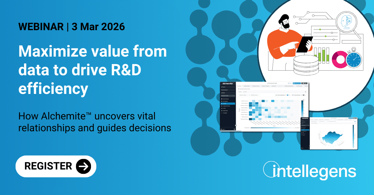 Webinar – Maximize value from data to drive R&D efficiency - intellegens